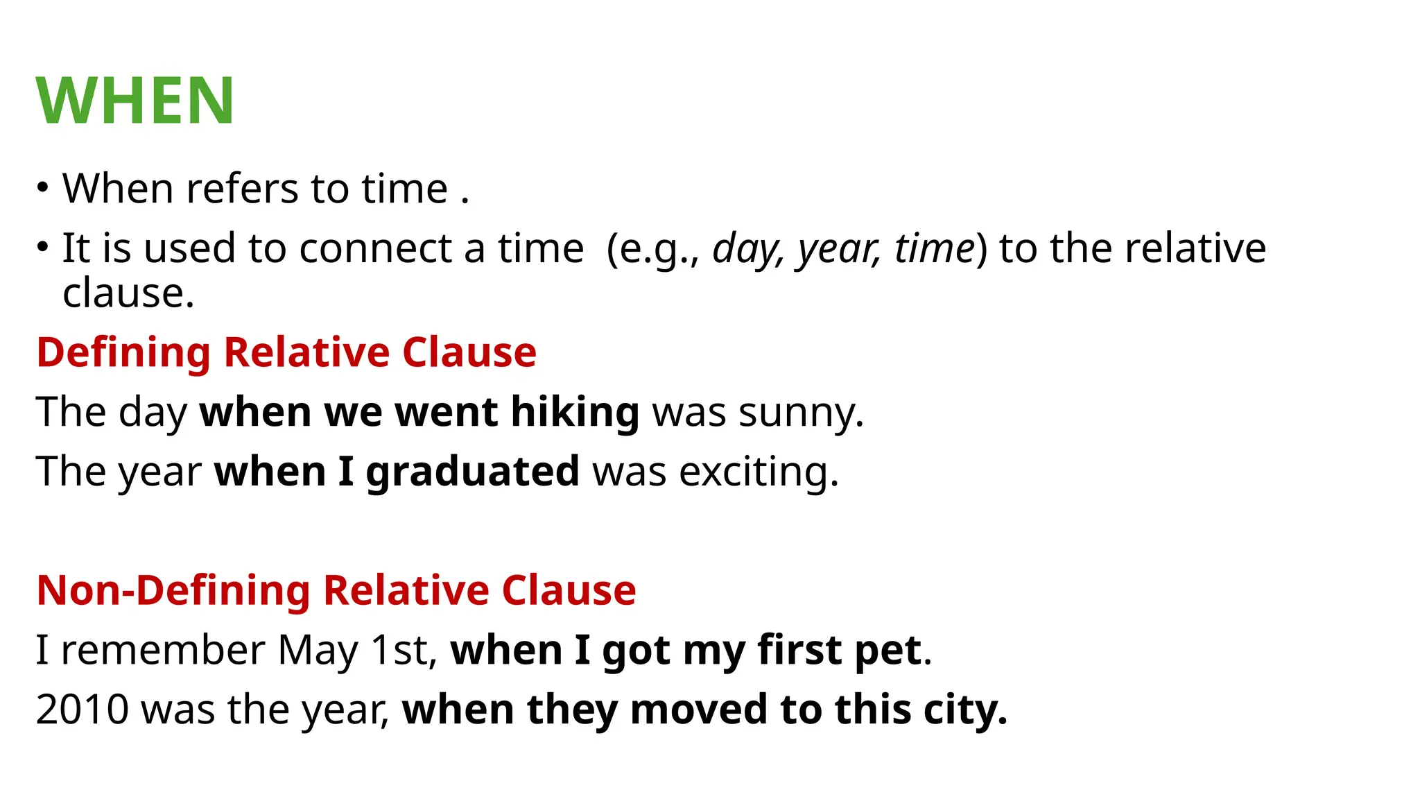 Relative clauses powerpoint slides ..... | PPTX