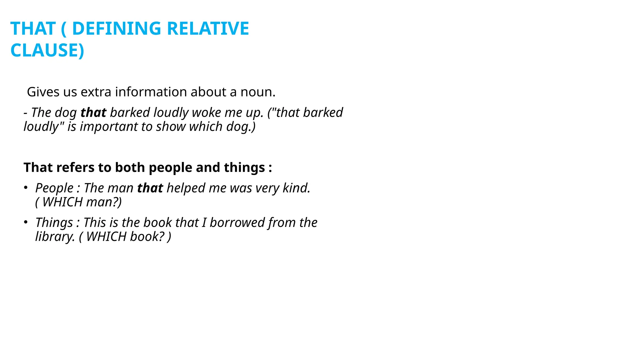 Relative clauses powerpoint slides ..... | PPTX