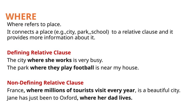 Relative clauses powerpoint slides ..... | PPTX