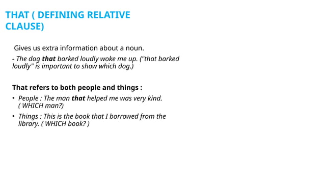 Relative clauses powerpoint slides ..... | PPTX