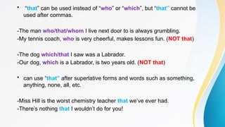 EXPLANATION ON RELATIVE CLAUSES WITH EXAMPLES | PPTX