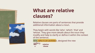 Grammar - Relative Clauses and Reduced Forms | PPTX