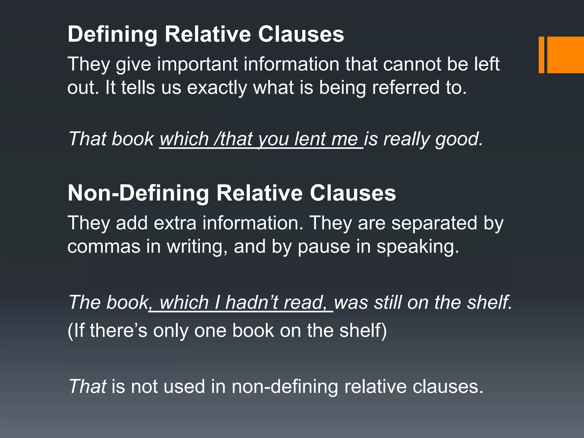 Relative clauses 2nd grade | PPT