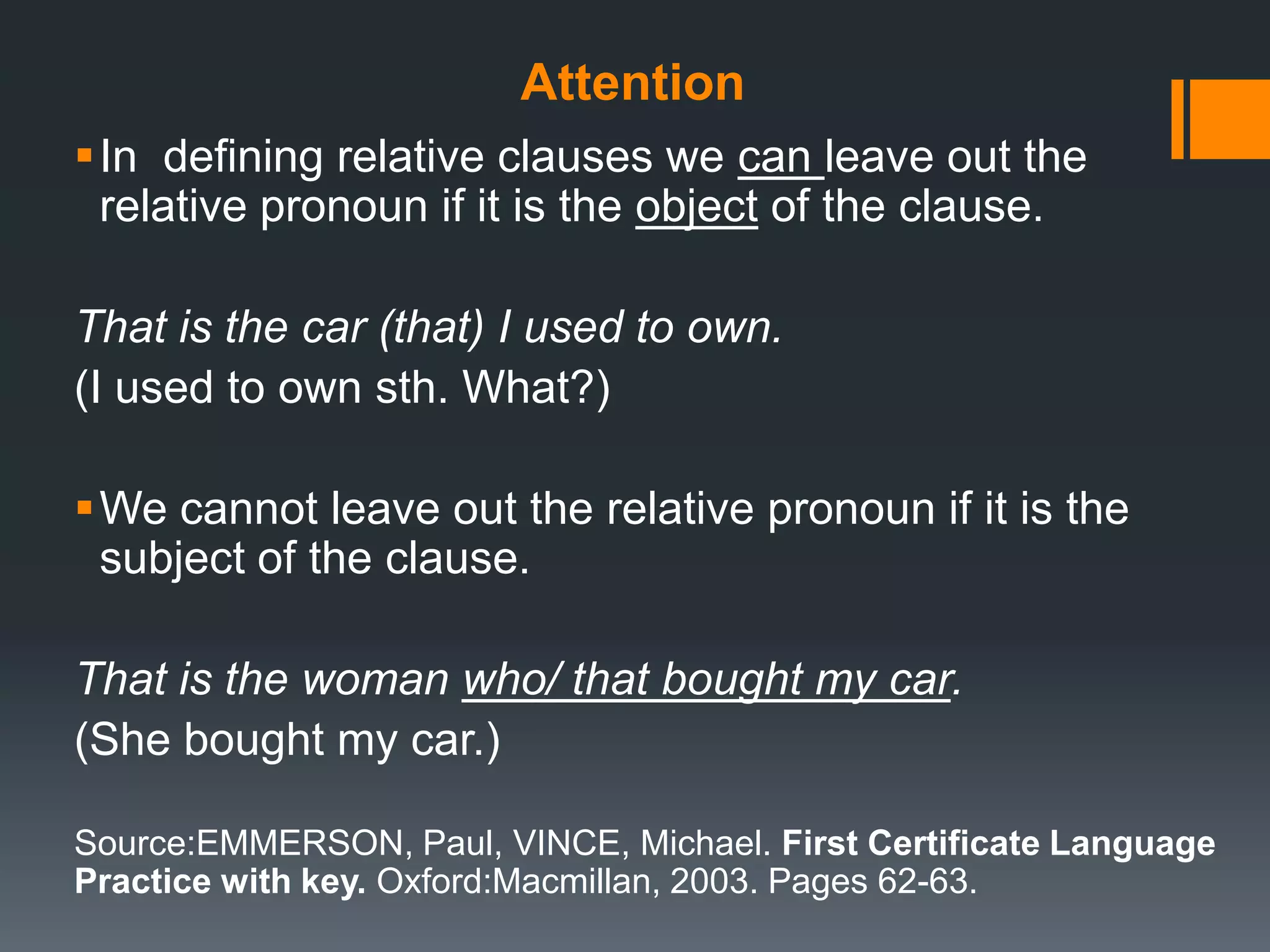 Relative clauses 2nd grade | PPTX
