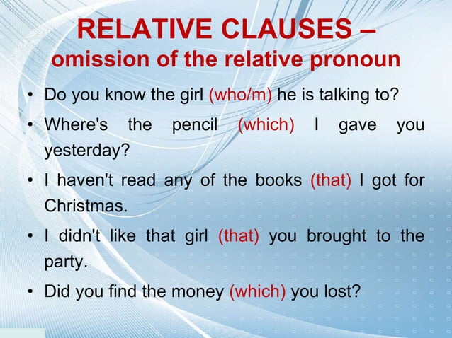 relative clauses 9.pptx | Sports