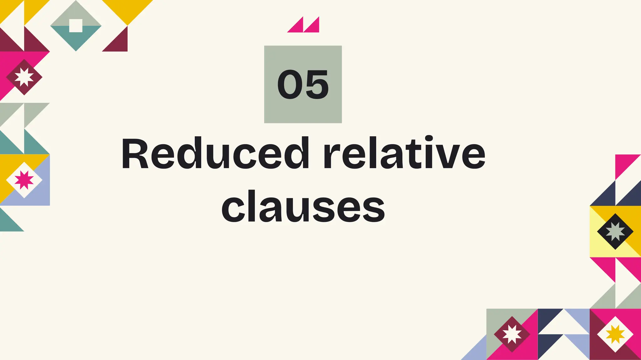 Relative clauses C1 review reduced relative clauses | PPTX