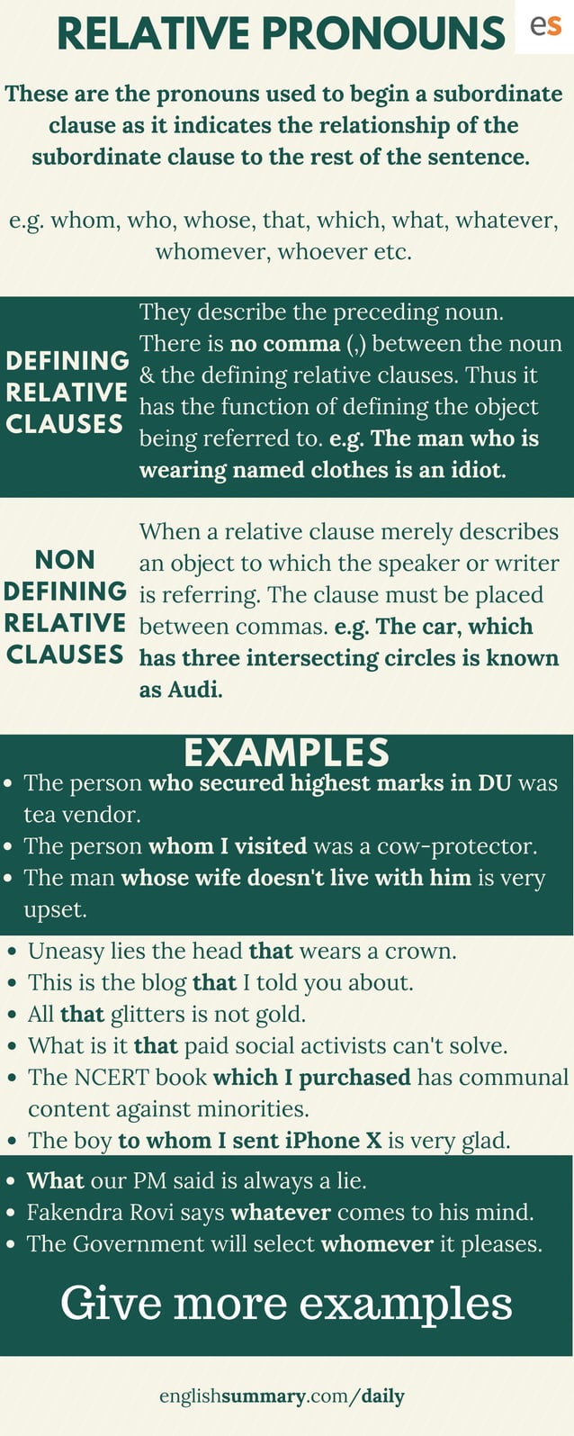 Relative clauses definition and examples | PDF