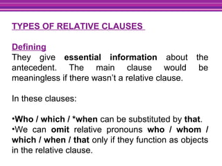 Relative clauses eso | PPT