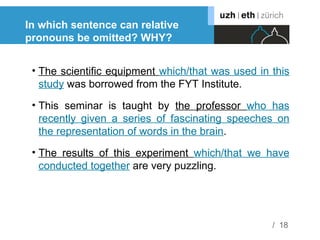 Relative Clauses Lecture II | PPT