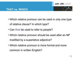 Relative Clauses Lecture II | PPT