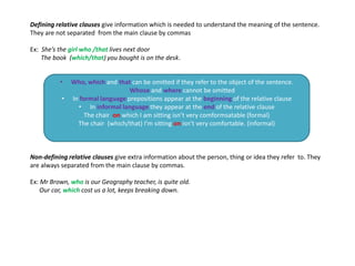 Relative clauses level 7 | PPTX