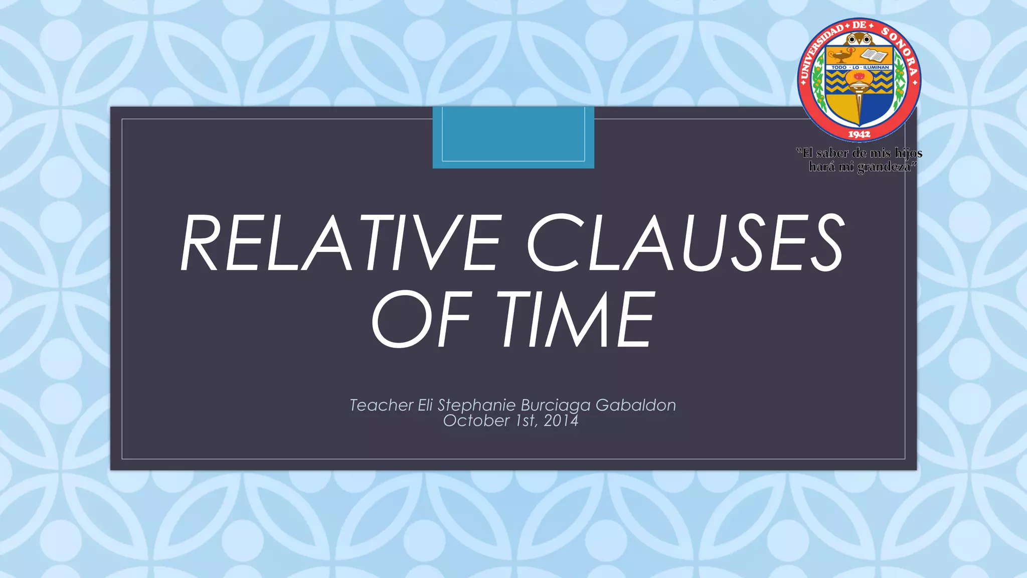 Relative clauses of time.Level4 | PPT