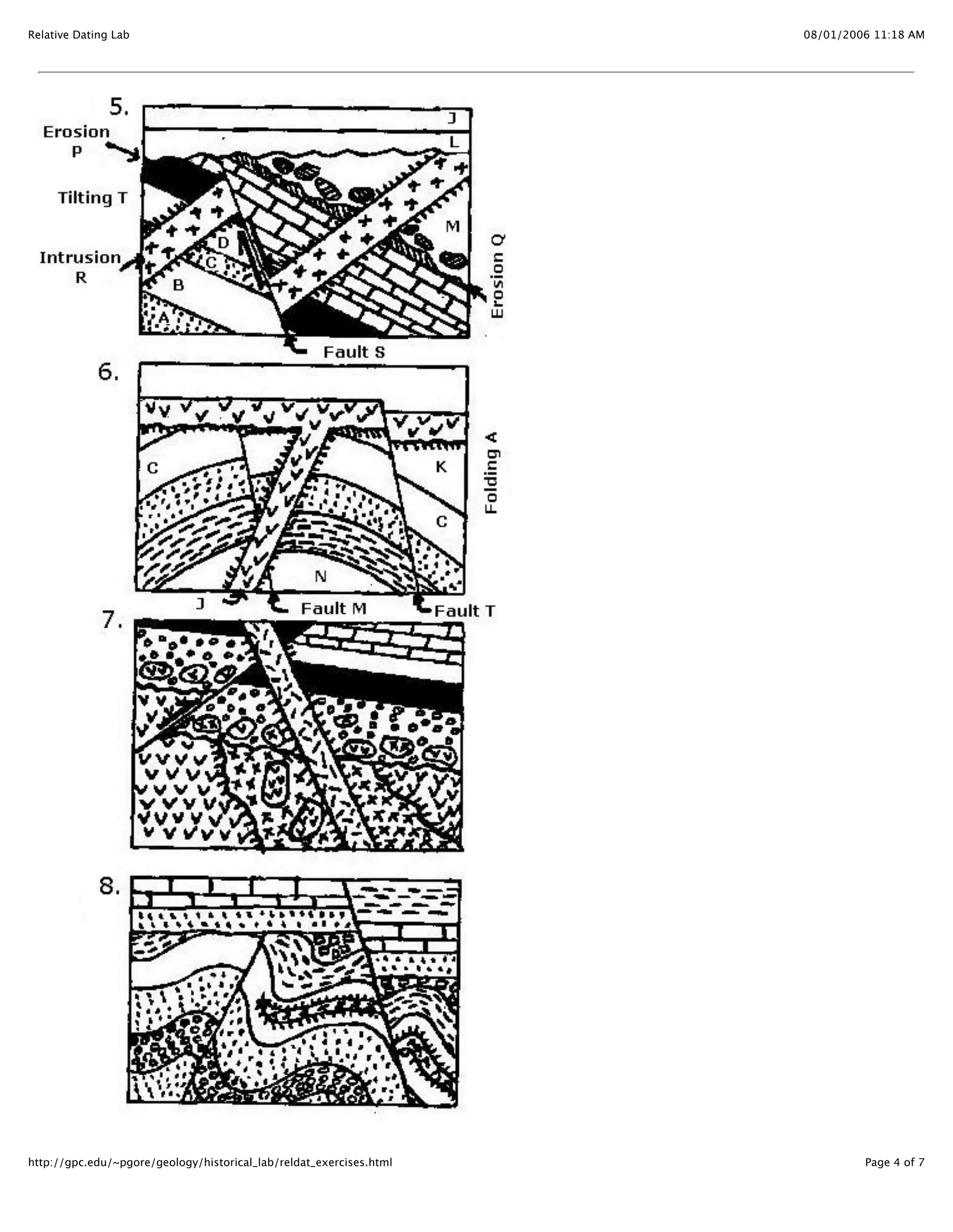 Relative datingexercises | PDF