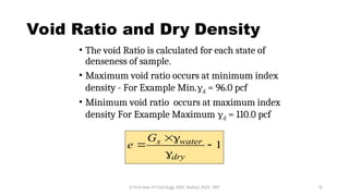 Review of Relative Density Principles - Soil Mechanics.ppt