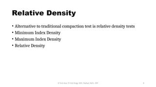 Review of Relative Density Principles - Soil Mechanics.ppt