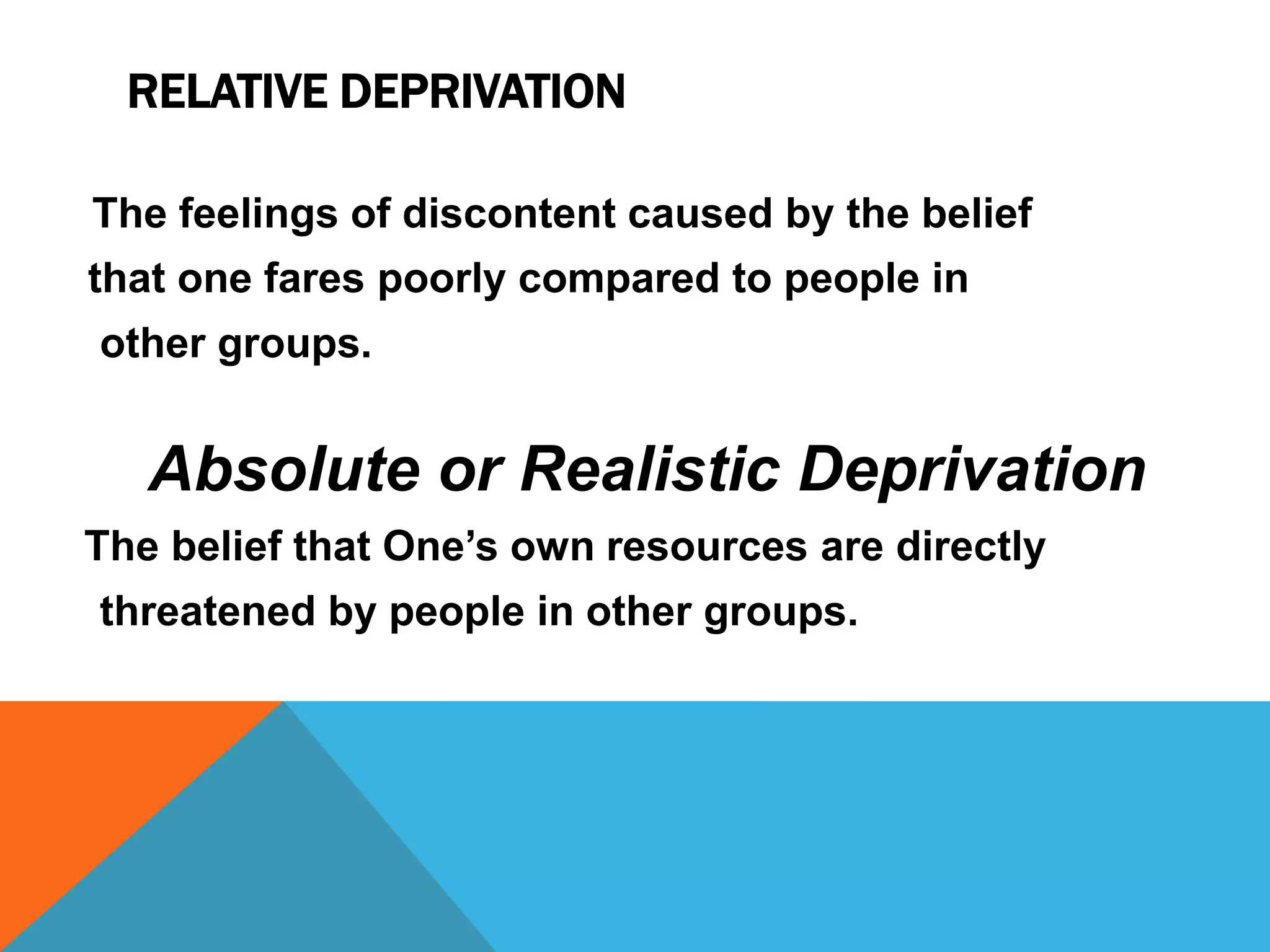 Relative deprivation | PPTX