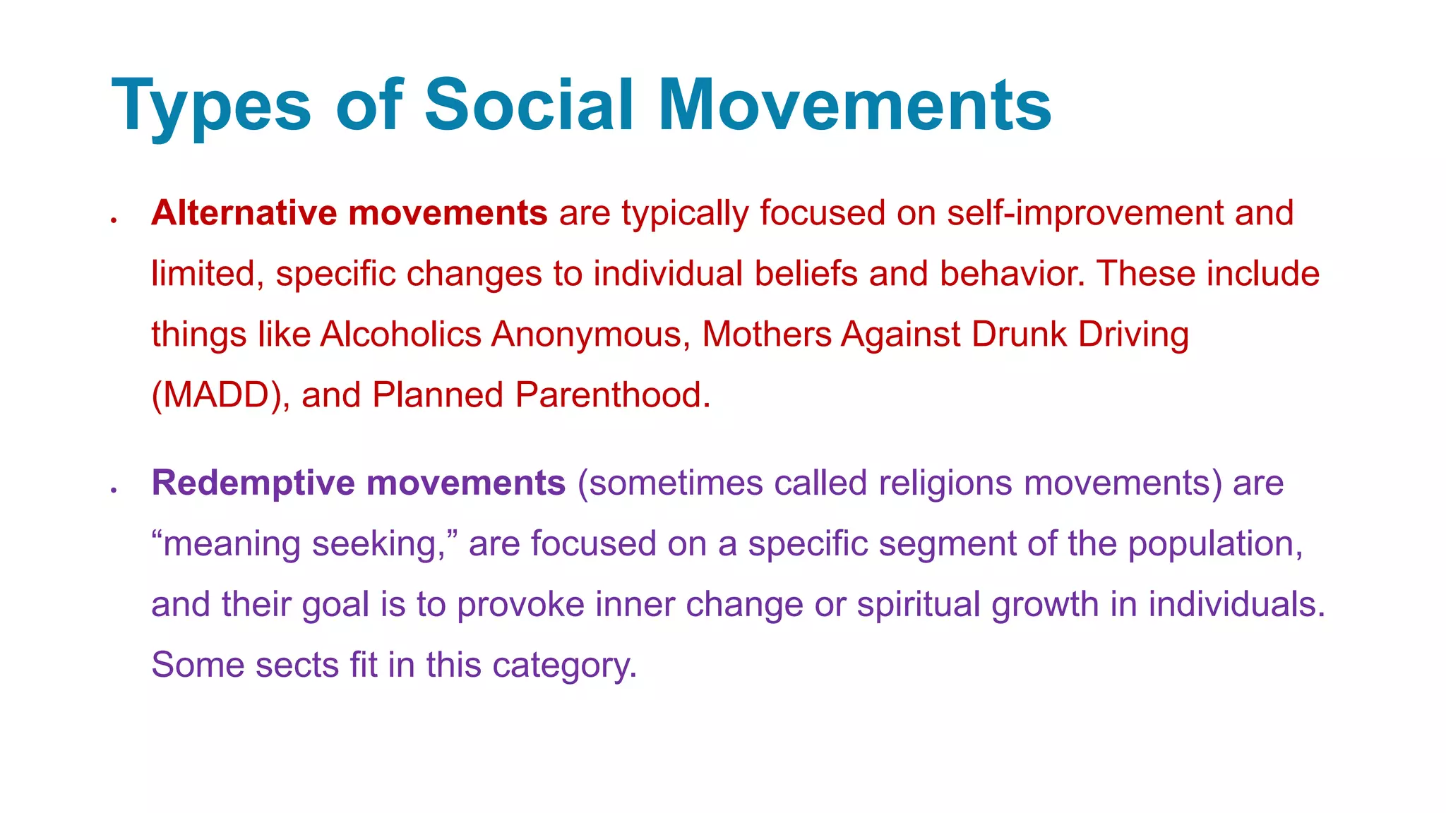 Relative Deprivation Theory, Resource Mobilization Theory, Political ...