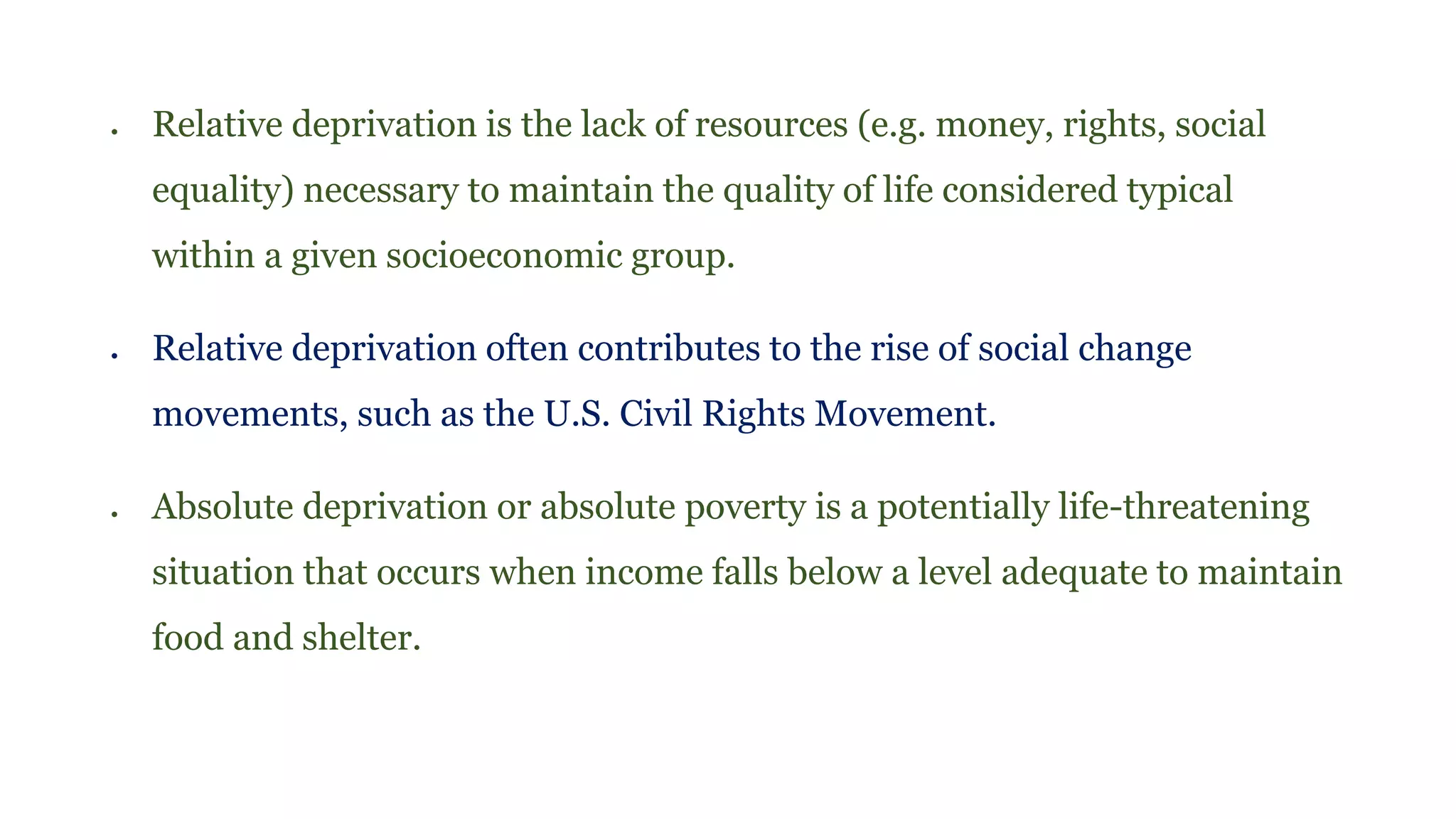 Relative Deprivation Theory, Resource Mobilization Theory, Political ...