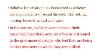 Relative Deprivation Theory, Resource Mobilization Theory, Political ...