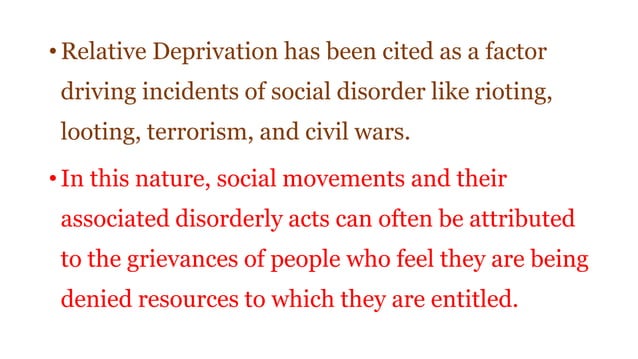 Relative Deprivation Theory, Resource Mobilization Theory, Political ...