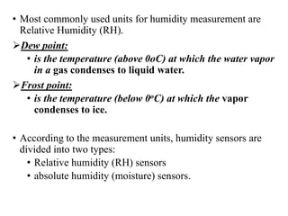 Humidity Measurement in Food Storage | PPTX