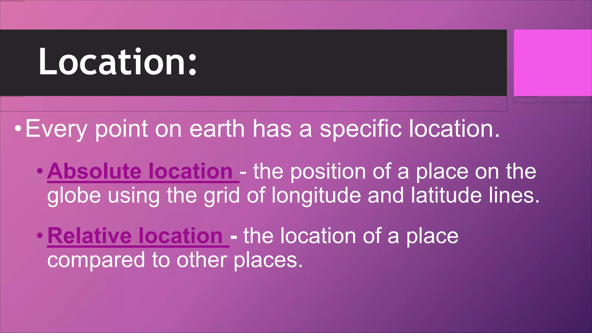 Relative location | PPTX