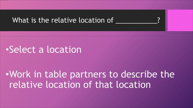 Relative location | PPT