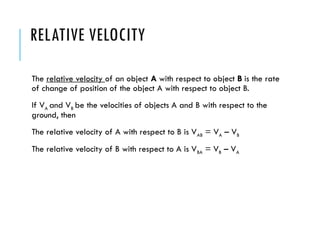 relative_motion ppt about physics grade 10 | PPTX