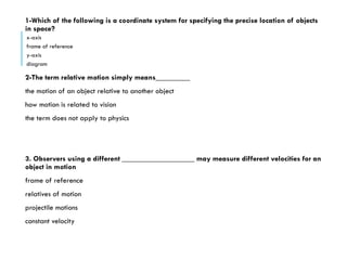 relative_motion ppt about physics grade 10 | PPT
