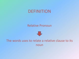 Relative pronoun | PPT