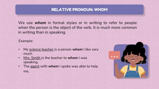 Relative Pronoun _Instructional Material-Grammar | PPTX