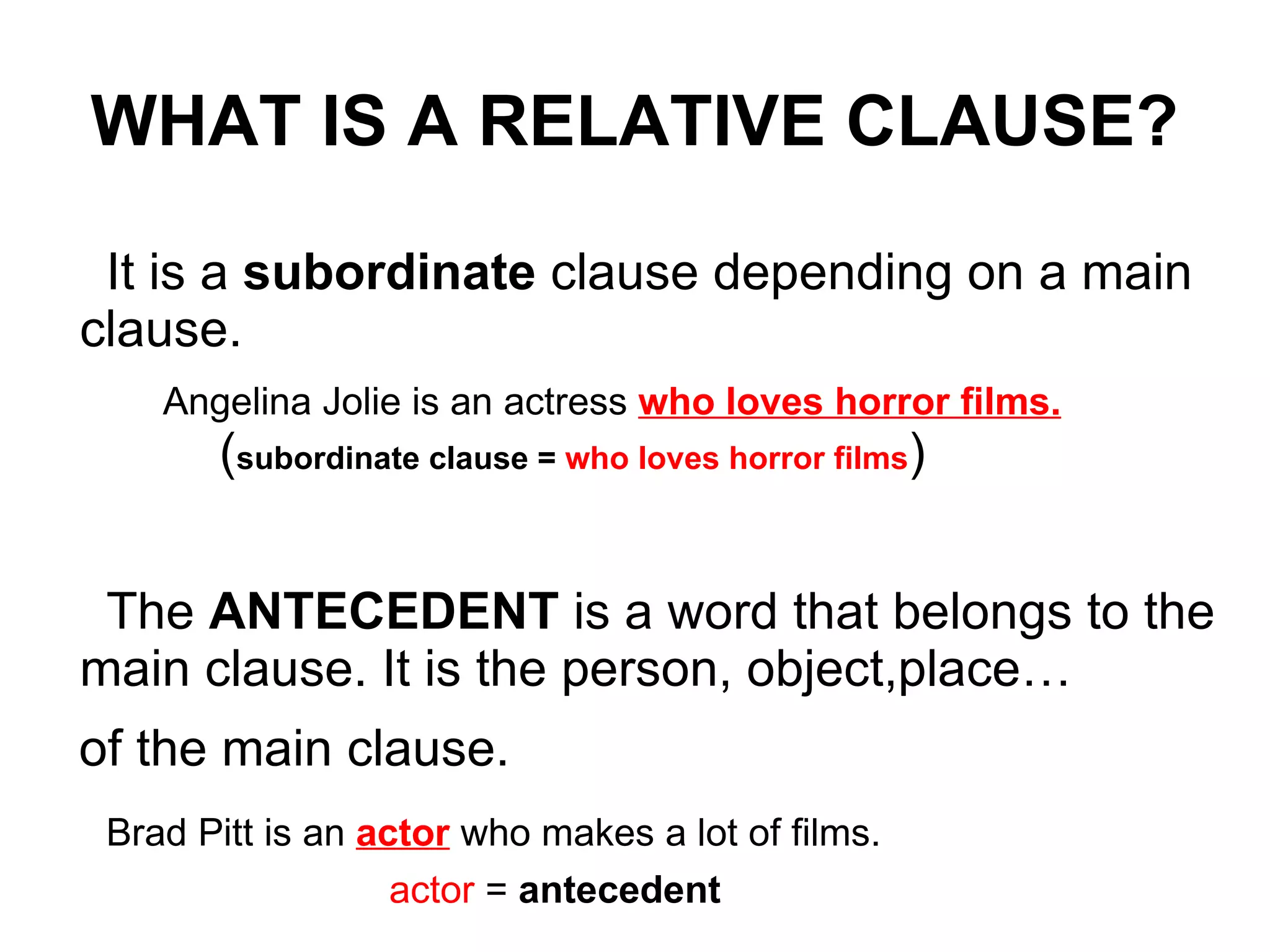 Relative Pronouns | PPT