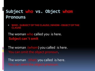 Relative pronouns | PPTX