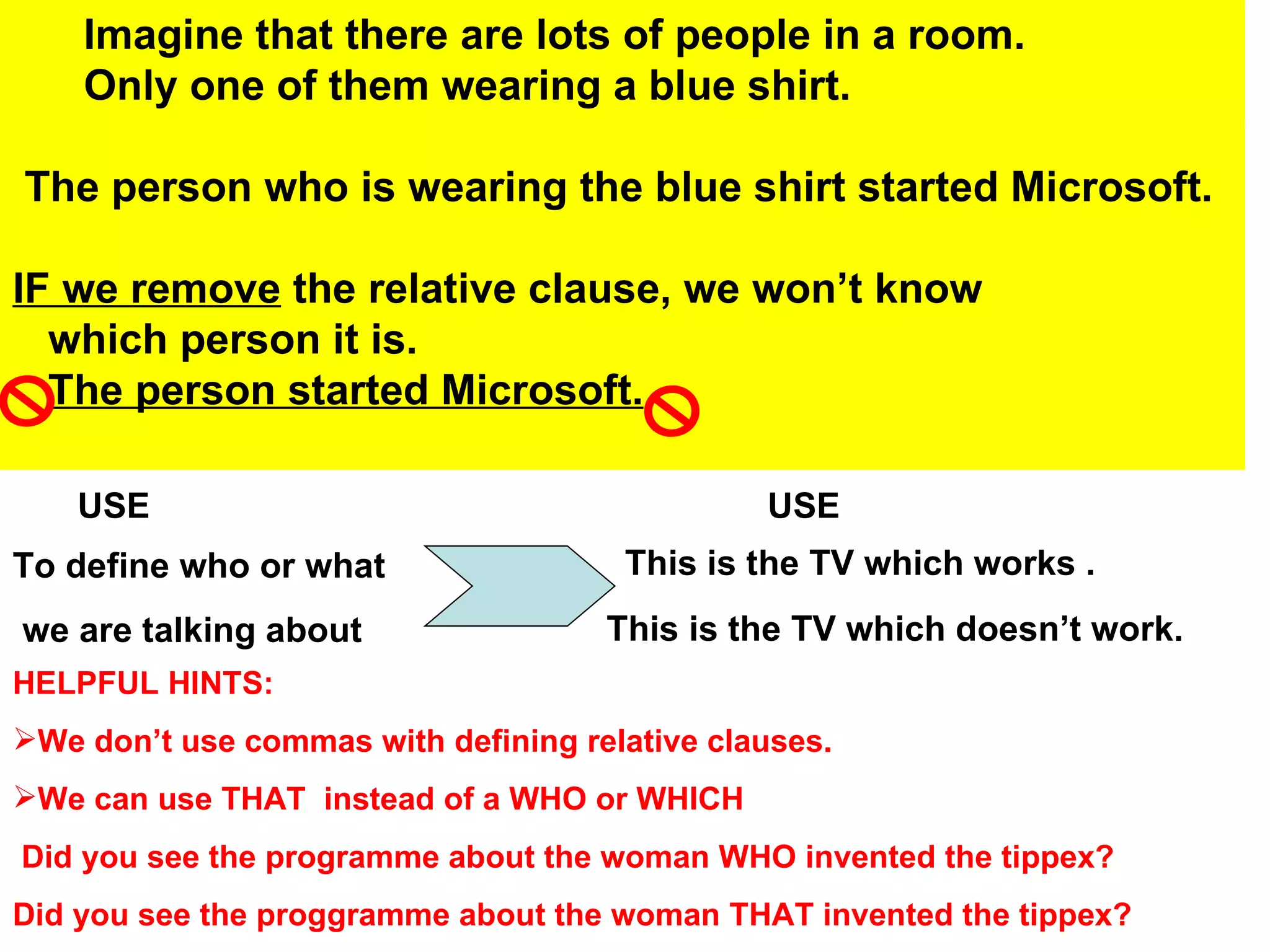 Relative pronouns | PPT