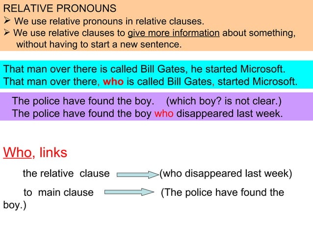 Relative pronouns | PPT