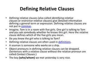 Relative pronouns | PPTX | Crime & Harmful Acts to Individuals, Society ...
