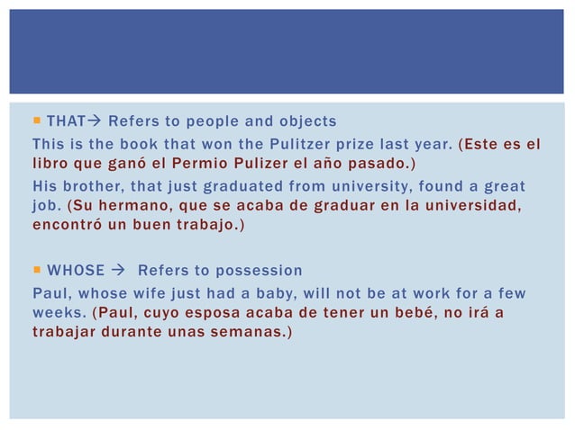 Relative pronouns | PPT