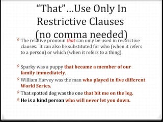 Relative Pronouns | PPT