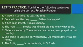 Relative Pronouns | PPT