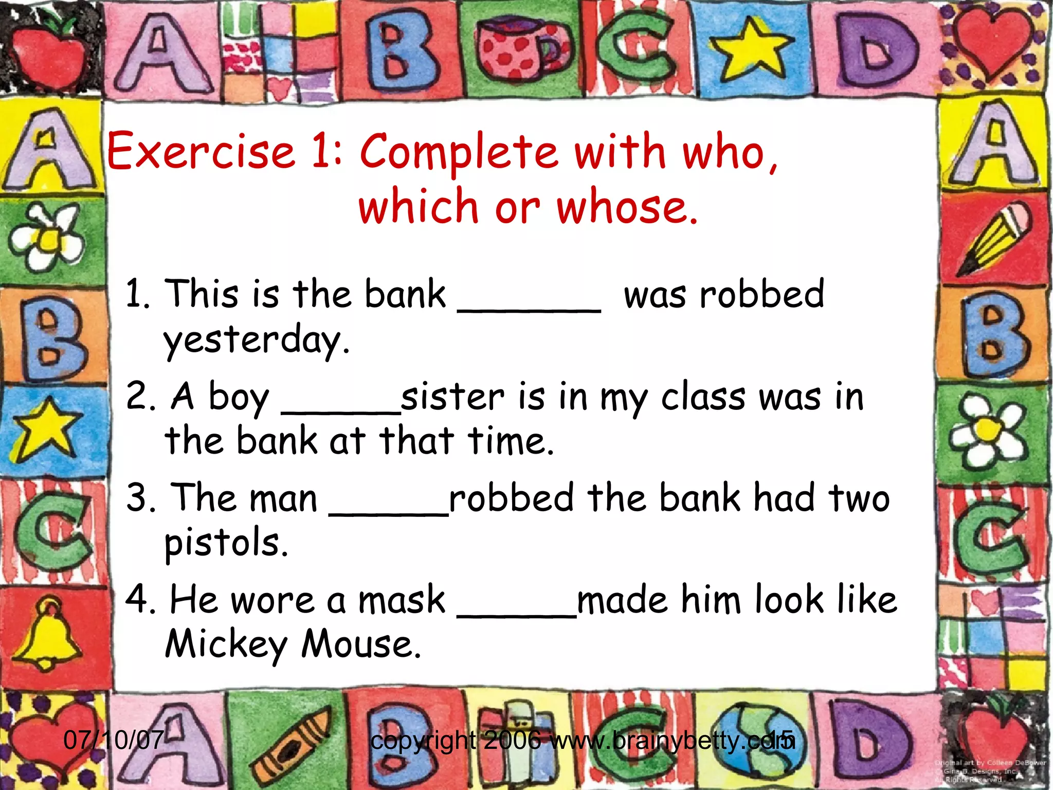 Relative pronouns | PPT