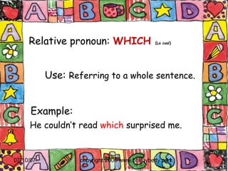 Relative pronouns | PPT