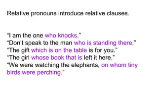 Relative Pronouns | PPT