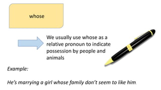Relative pronouns | PPTX