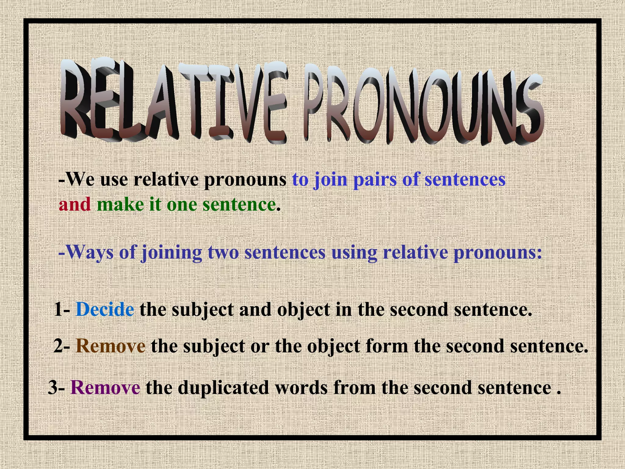 Relative Pronouns2 | PPT