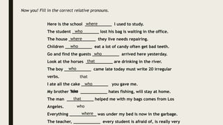 relative PR - idiomas 2024 I UNJFSC - IV | PPT