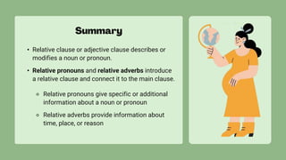 Relative Pronouns and Relative Adverbs Education Presentation in Green ...