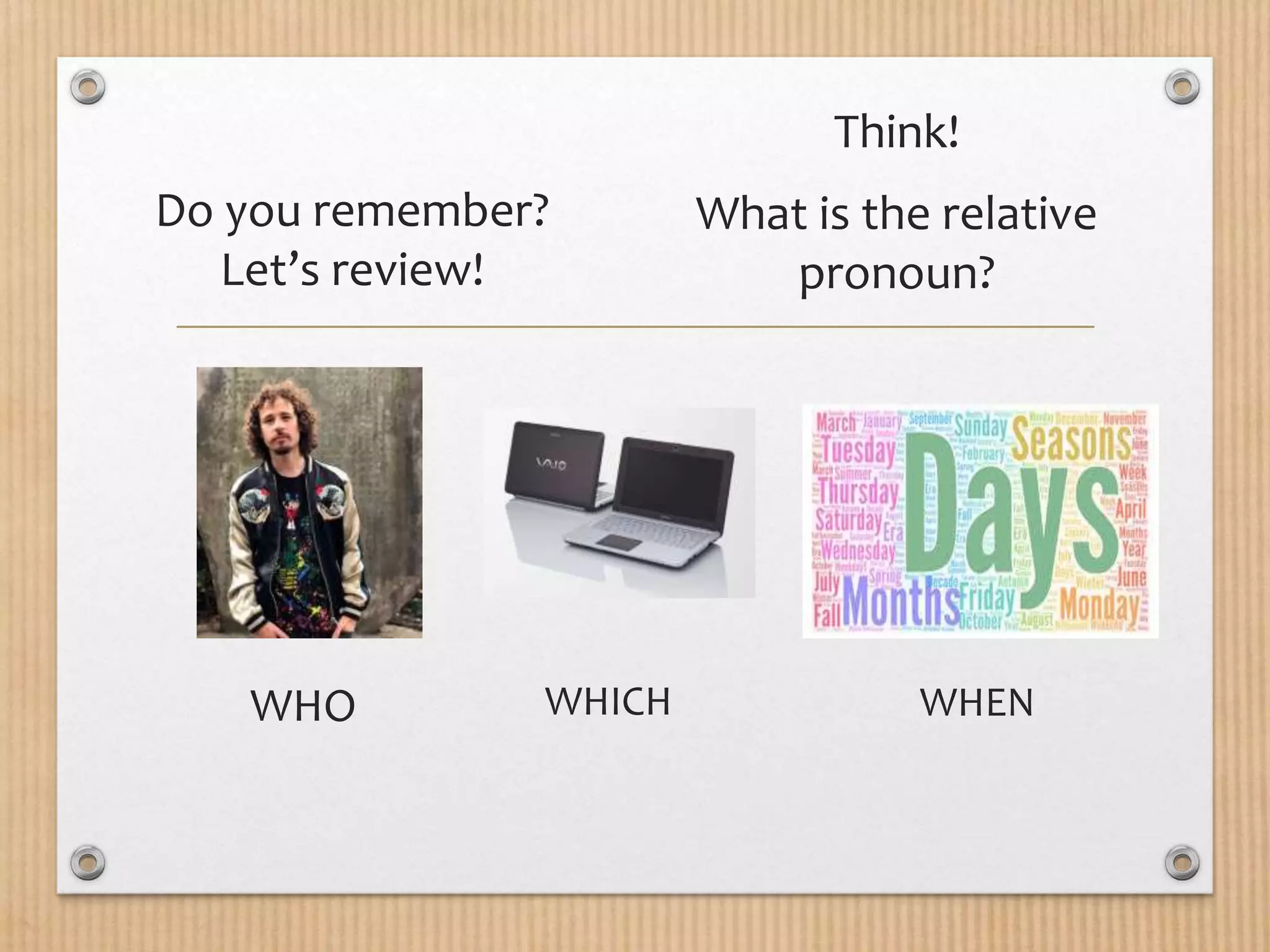 Relative pronouns practice | PPTX