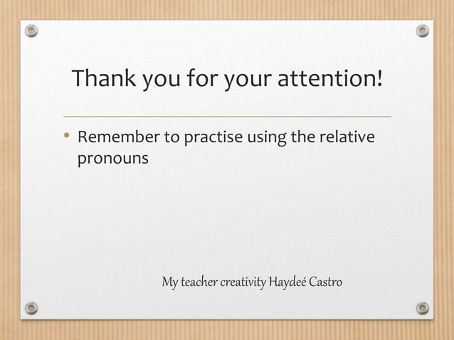 Relative pronouns practice | PPT