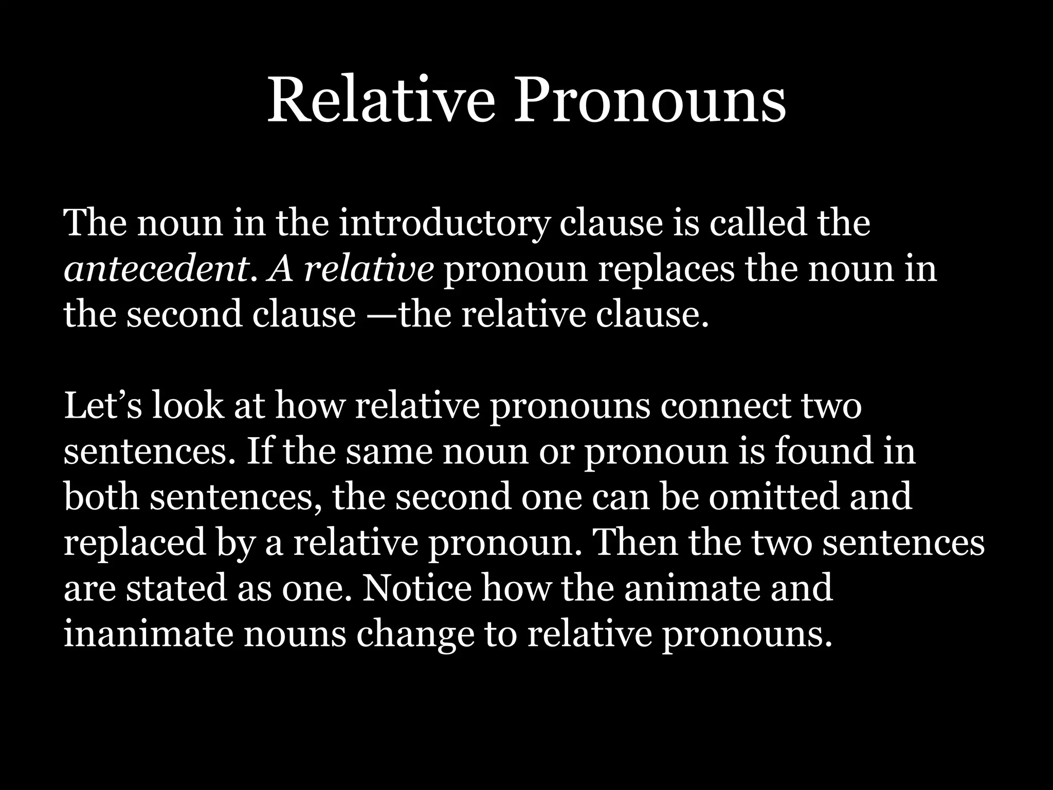 Relative pronouns presentation[1] | PPTX