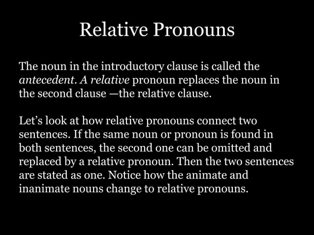 Relative pronouns presentation[1] | PPTX